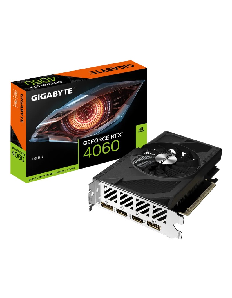 GIGABYTE nVidia GeForce RTX 4060 D6 8GB 128bit GV-N4060D6-8GD