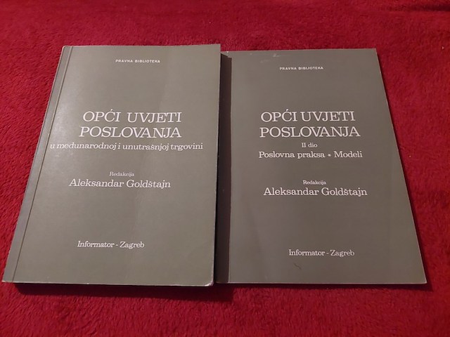 Opći uslovi poslovanja I i II Aleksandar Goldštajn