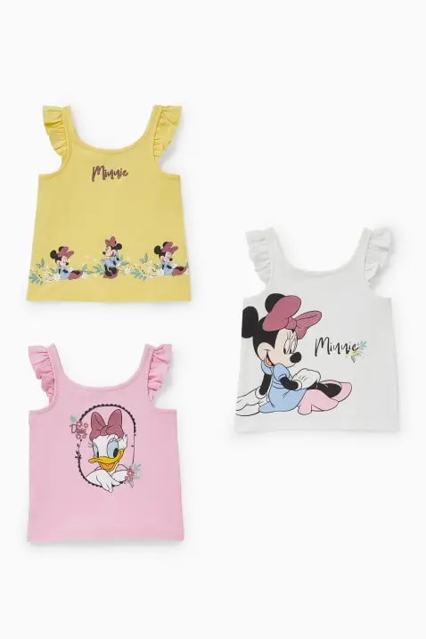 C&A Majice za devojčice, Set od 3, Disney, Višebojne