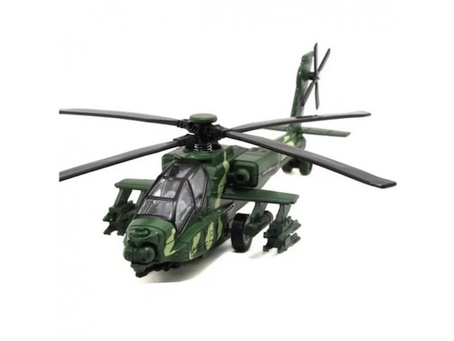 AH-64 Helikopter 22 cm, sa zvukom i svetlom, zeleni