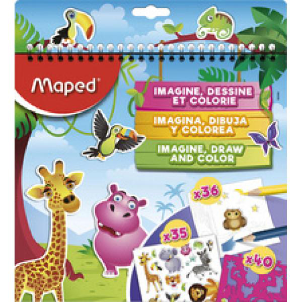 Maped bojanka sa flomasterim Jungle 1/12 M845432