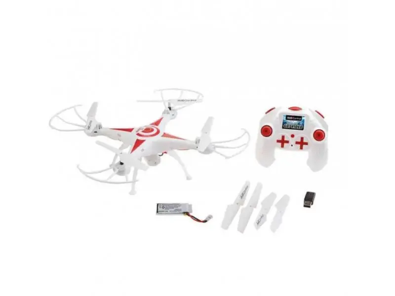 REVELL RV23858 Quadcopter, Dron, HD kamera, Crveno-beli