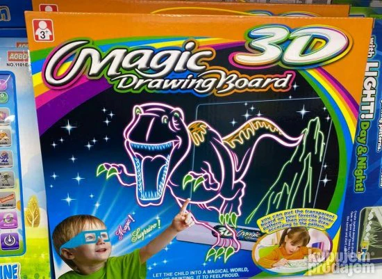 3D Magicni crtez-Magicna tabla + 3D naocare