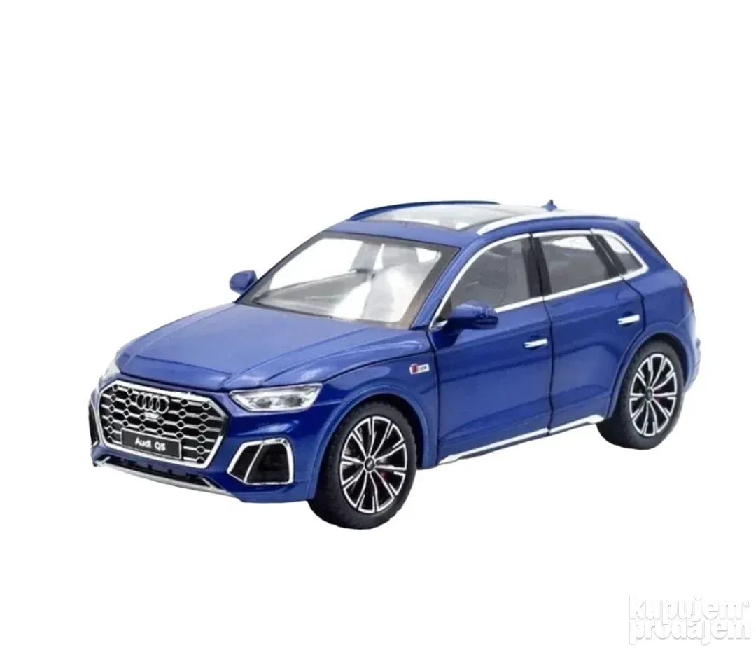 Audi Q5 S-line 1:24 plavi metalni auto