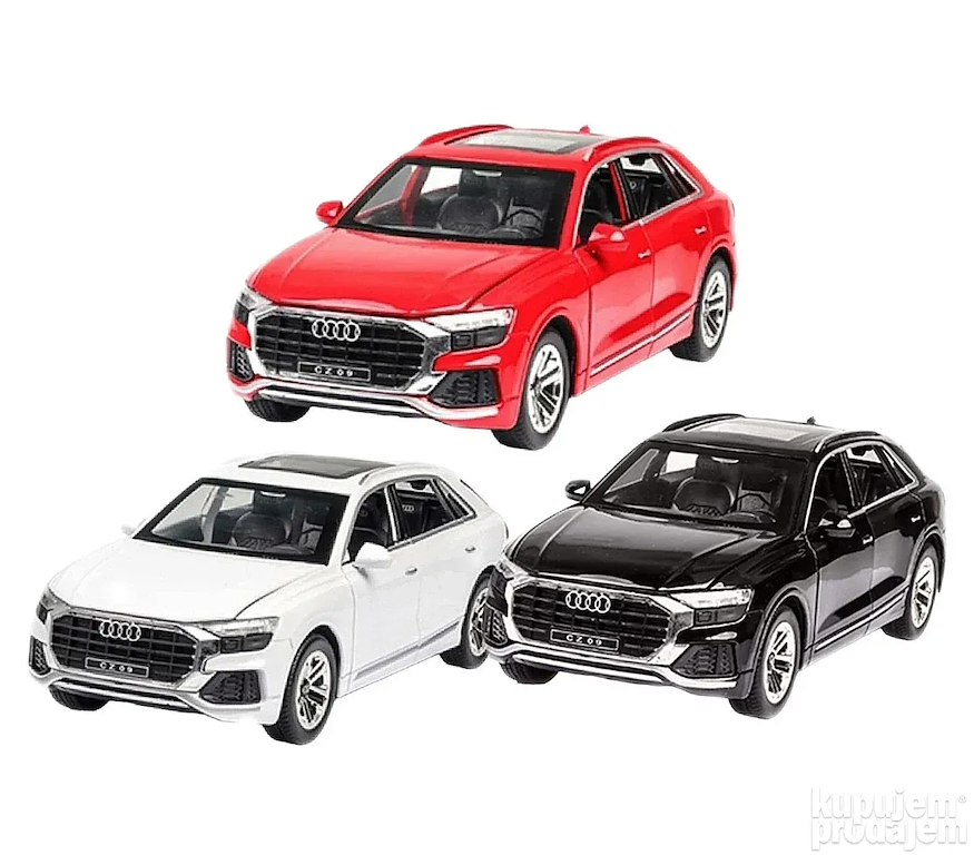 Audi Q8 1/24 metalni muzički auto