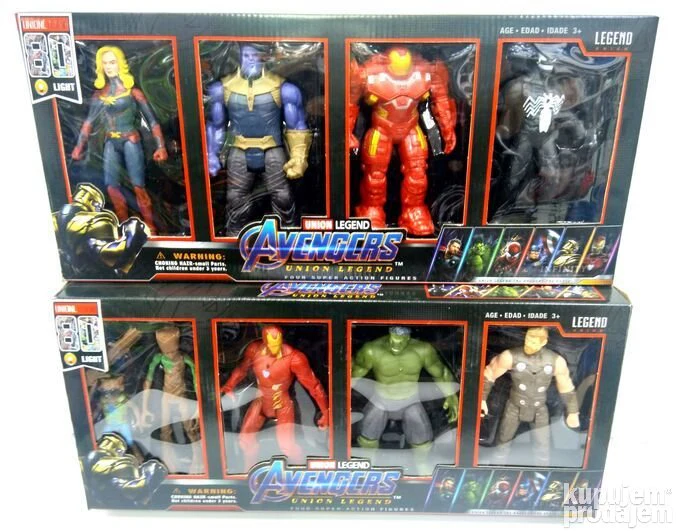 Avengers set 4 u 1 sa svetlosnim efektom