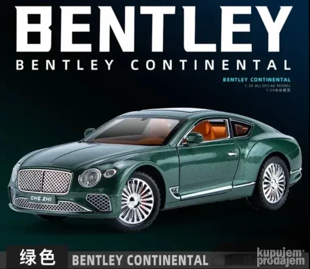 Bentley Continental GT 1:24 metalni auto