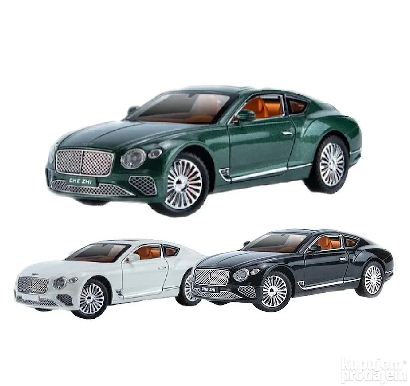 Bently continental 1/24 metalni muzički autić