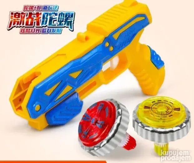 Beyblade pistolj ispaljivač sa dve čigre