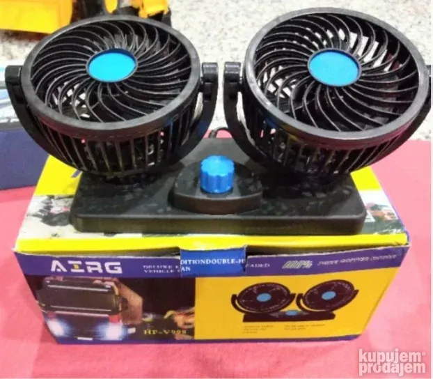 Dupli auto ventilator na 12V