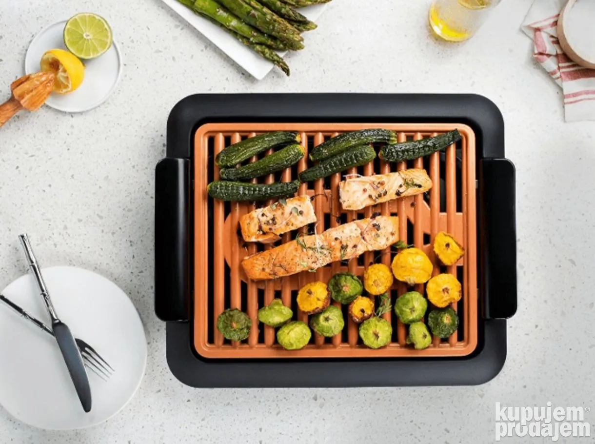 Električni roštilj Fast titanijum-keramičkom rešetkom BBQ QW