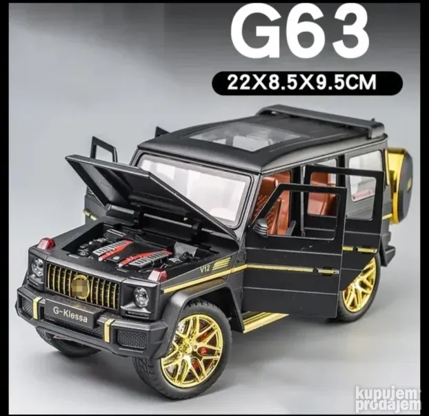 G63 Mercedes Benz 1/24 Crna