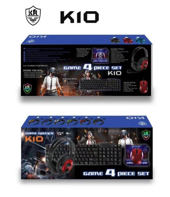 Gejmerski set Mis tastatura Mausepad gejmerske slusalice K10