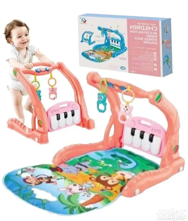 Hodalica, piano i bebi teretana 3u1 set za devojčice