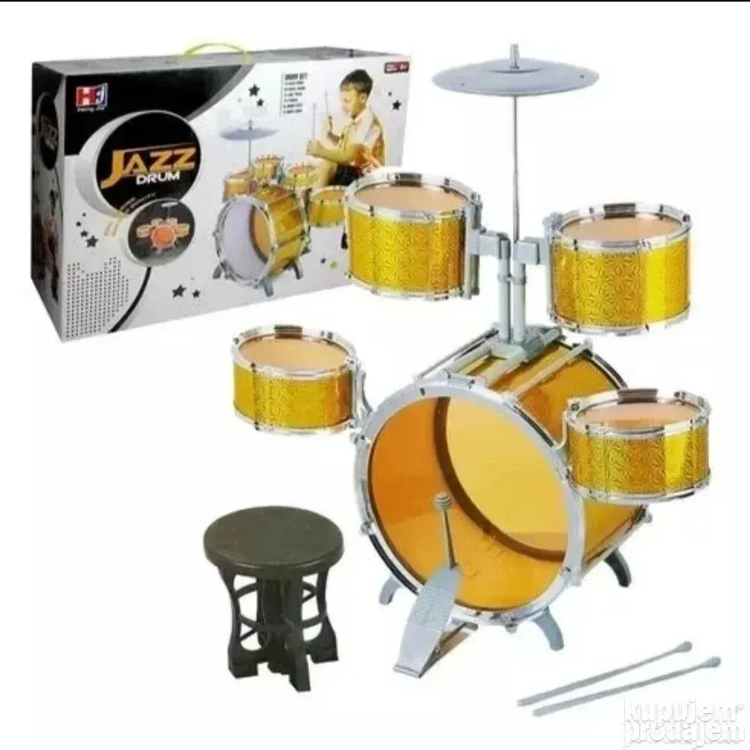 Igračka Bubnjevi za decu sa stolicom Jazz Drum