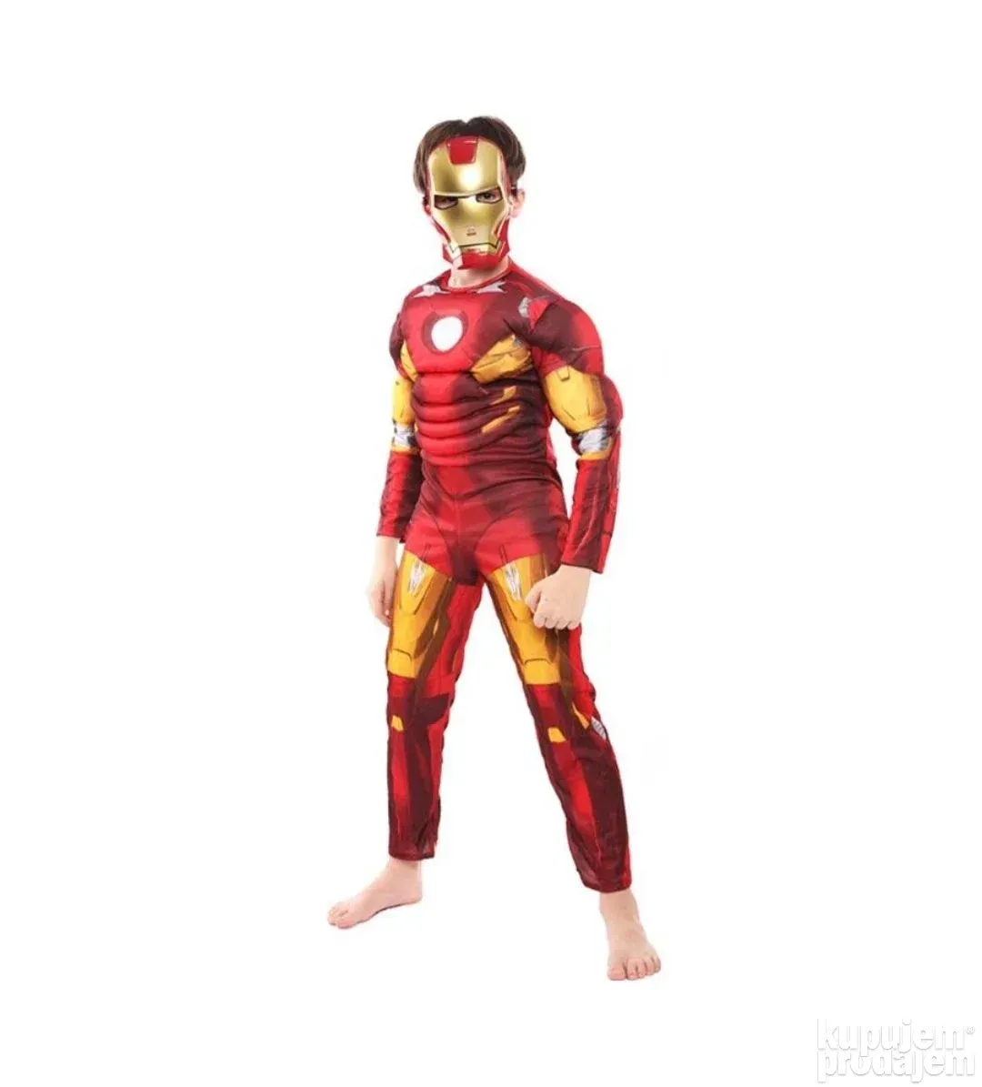 Ironman kostim sa mišićima model 2 M:110-120CM