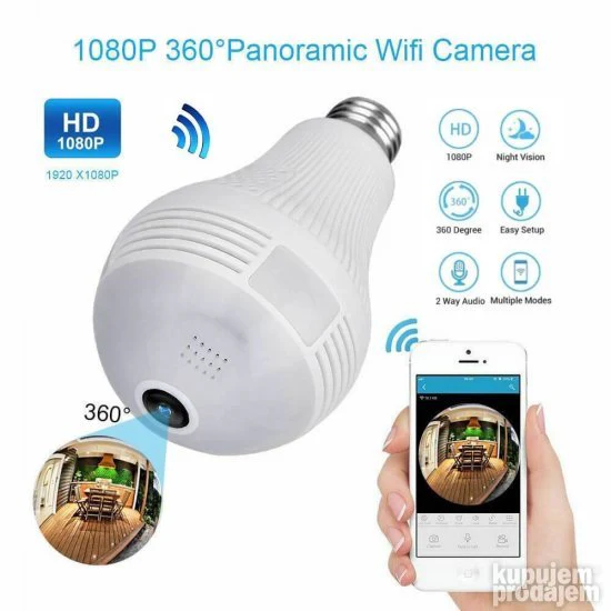 Kamera Full Hd Bezicna kamera sijalica360 Skrivena