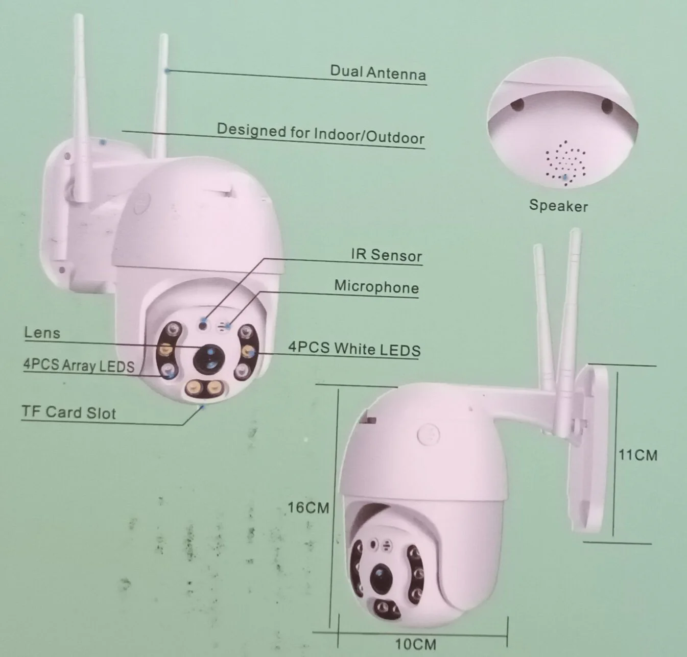 Kamera VODOOTPORNA rotirajuca wi fi IP66 spoljna