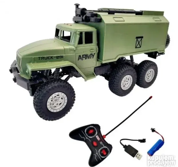 Kamion ARMY TRUCK-091. Vojni kamion na daljinski upravljac