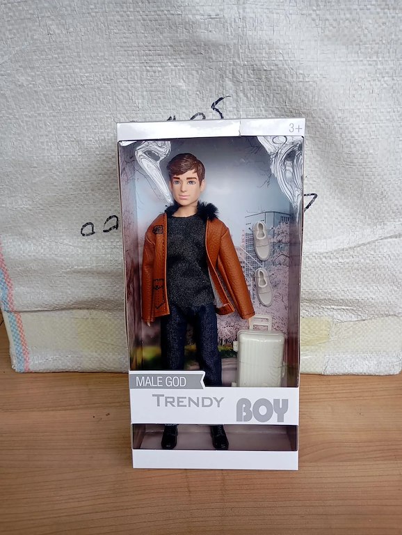 Ken iz Barbie serijala u braon jakni