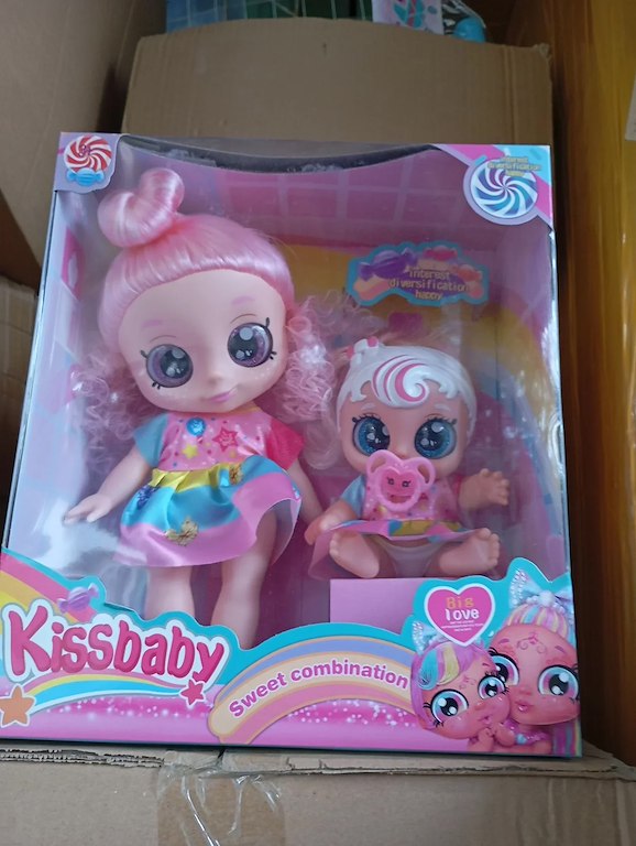 Kindi kids 2u1 lutka sa roze kosom