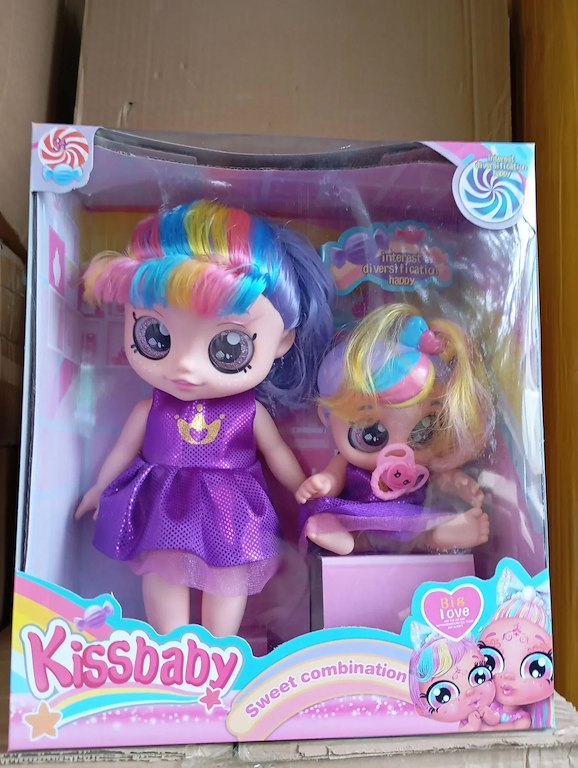 Kindi kids lutka 2u1 sa ljubicastom kosom