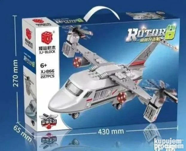 Kockice avion 227 delova