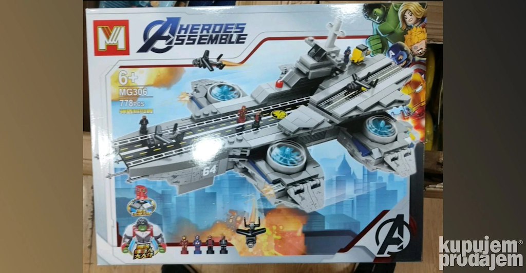 Kockice helikopter sa herojima 778 delova