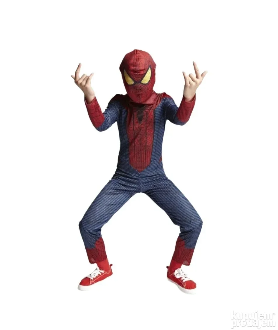 Kostim spiderman klasični model 2 M:110-120CM