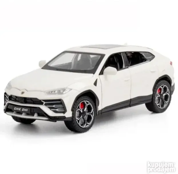 Lamborghini Urus beli metalni sa svetlom