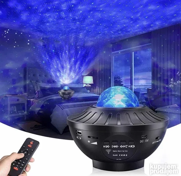 Lampa zvezdano nebo, projektor sa bluetooth zvučnikom