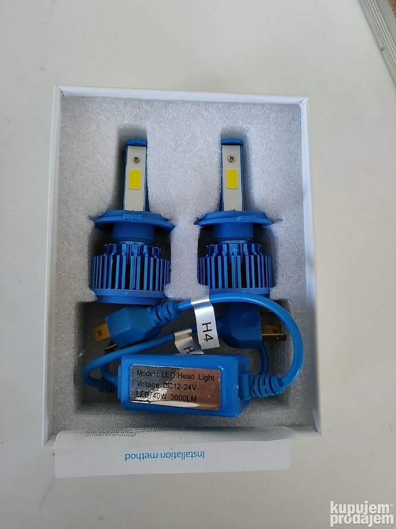 LED 360 Fix sijalice H4 Auto LED sijalice set FiX COB 3600l