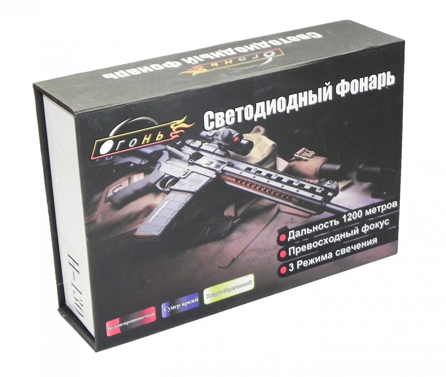LED bat. lampa s nosacem za pusku