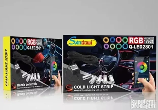 LED RGB Traka za unutrašnjost automobila