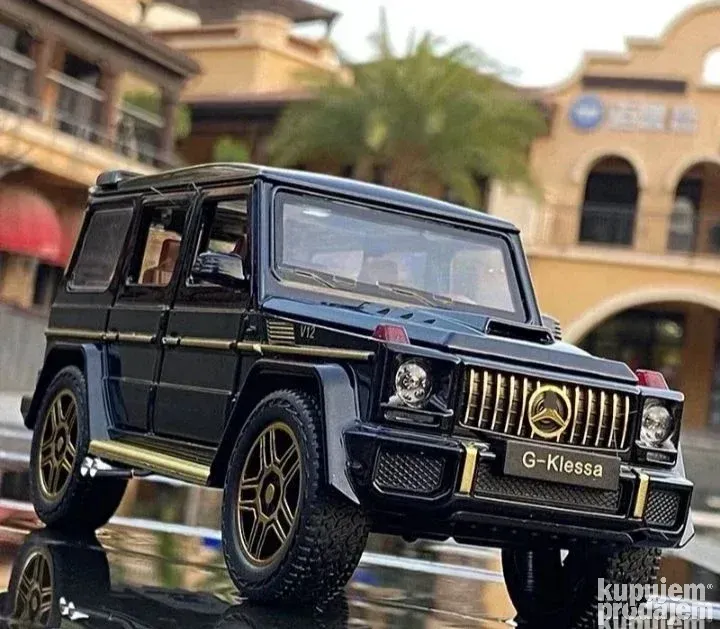 Mercedes benz G63 V12 1:24 crni metalni auto