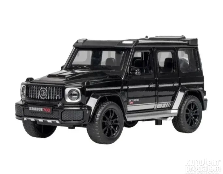 Mercedes G700 Brabus 1:32 crni metalni auto