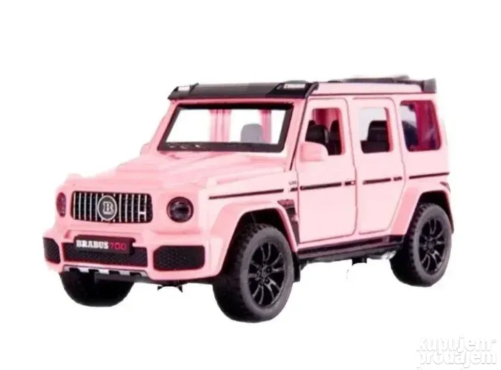 Mercedes G700 Brabus 1:32 Pink metalni auto