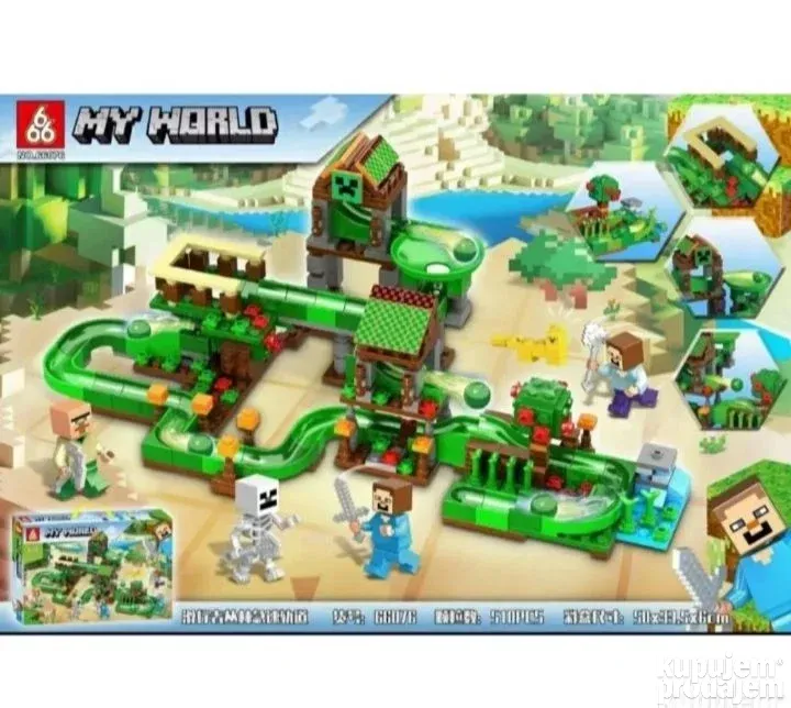 Minecraft vodeni tobogan lego set 510 delova