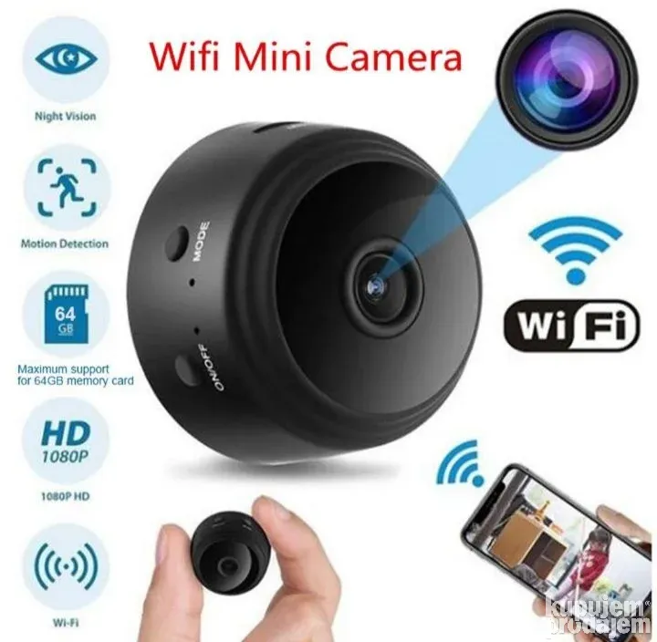 Mini A9 kamera WIfi Ip 1080p BEŽIČNI