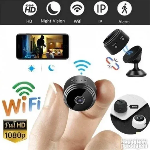 Mini wifi spijunska kamera IP model A9 Novo Akcija