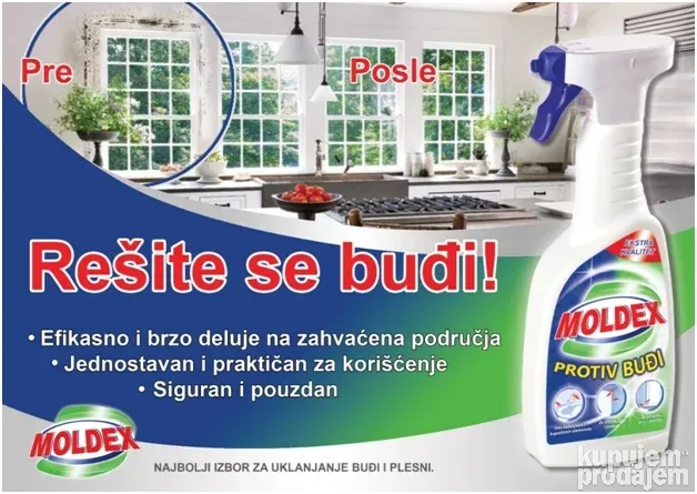 Moldex sredstvo protiv buđi 500ml 1+1 Gratiss -Novo -