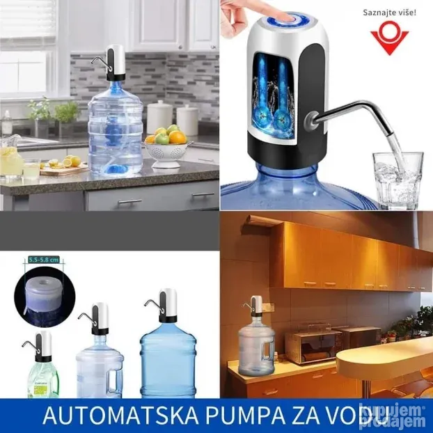 Pametna-Automatska USB pumpa za vodu- Punjiva - Akcija Novo