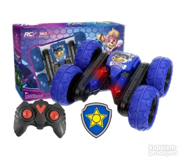 Paw patrol Chase auto akrobata sa punjivom baterijom