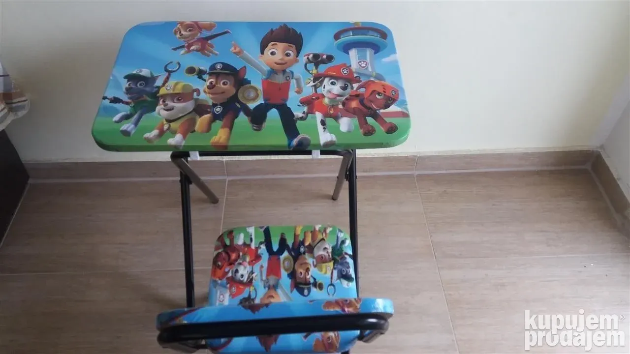 PAW PATROL Deciji set sto + stolica Novo