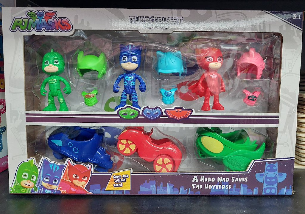 Pjmasks set sa vozilima i figuricama