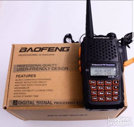 Radio stanica Baofeng UV 6 R Dual Band + handsfree