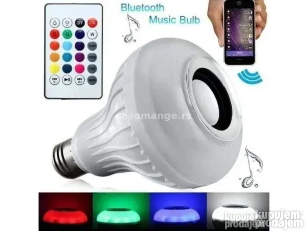 RGB Led Bluetooth muzička sijalica zvučnik sa daljinskim