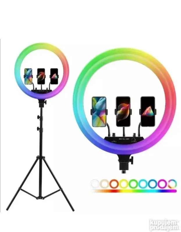 RGB Ring Light 45cm + Stativ + daljinski upravljač