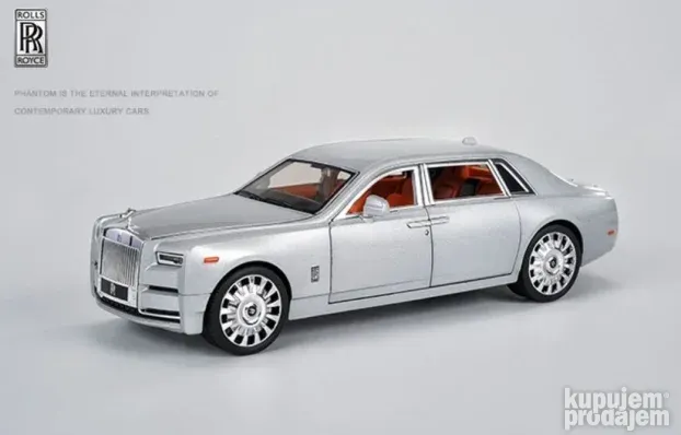 Rolls royce phantom 1:20 sivi metalni auto