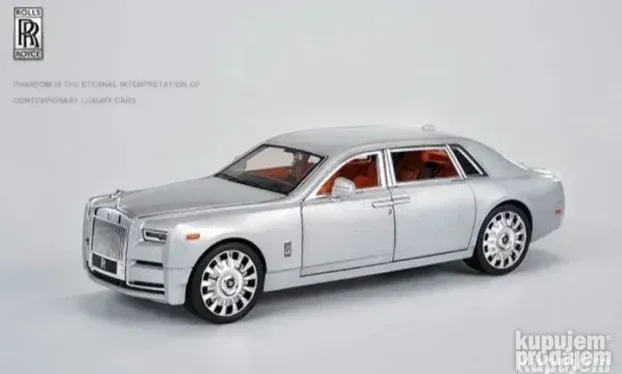 Rolls royce phantom 1:20 sivi metalni auto